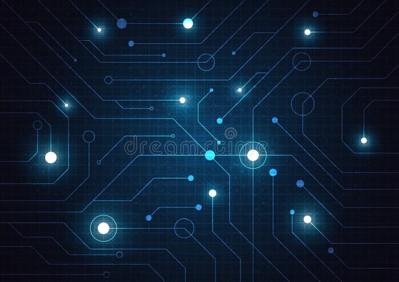 High Tech Technology Geometric and Connection System Background Stock ...