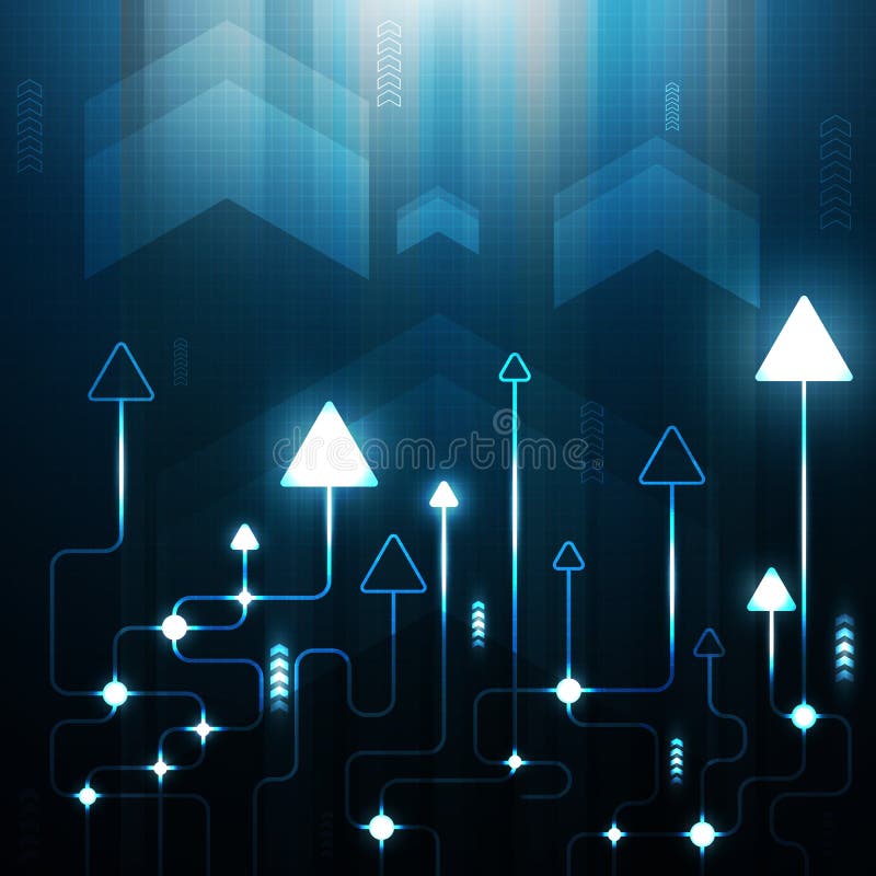 High Tech Technology Geometric Stock Illustration - Illustration of ...