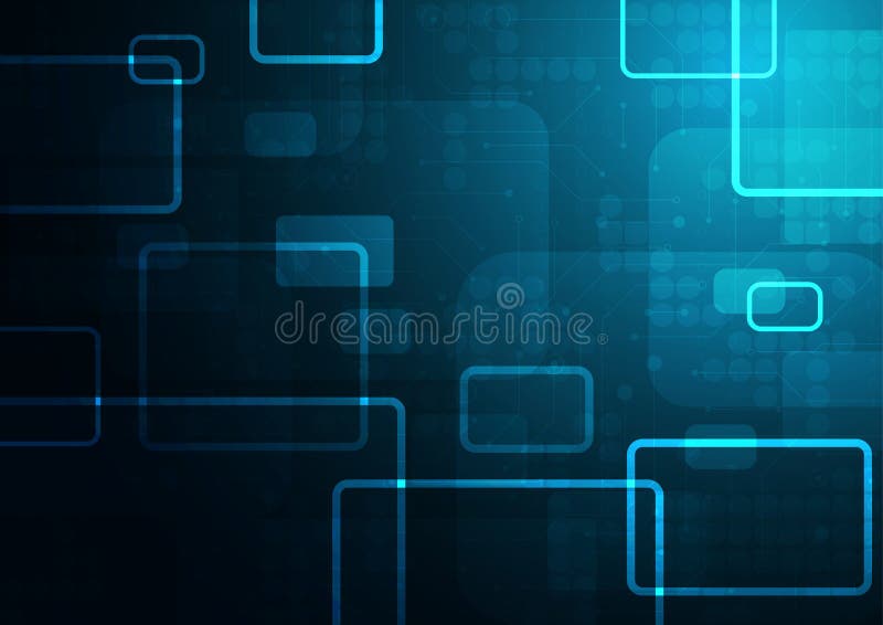 High Tech Technology Geometric Stock Vector - Illustration of system ...