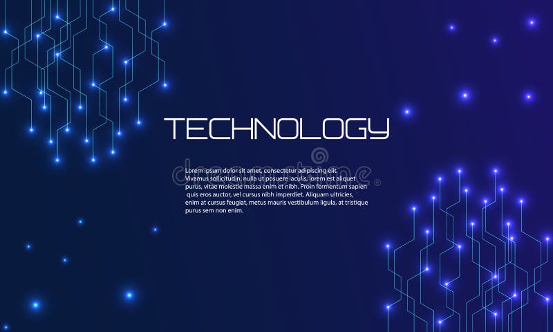 High Tech Technology Geometric and Connection System Background with ...
