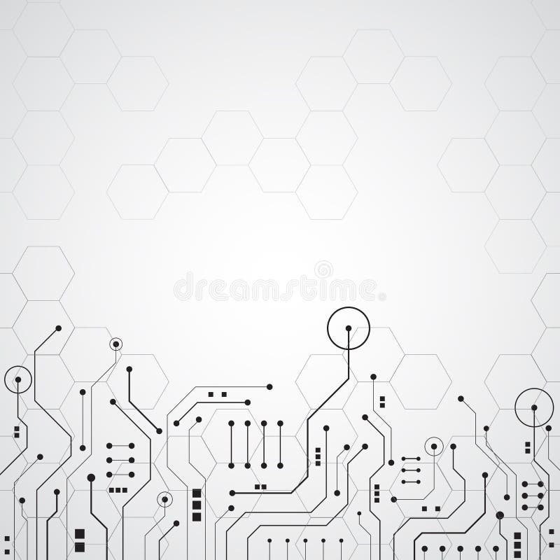 High Tech Technology Geometric Stock Vector - Illustration of modern ...