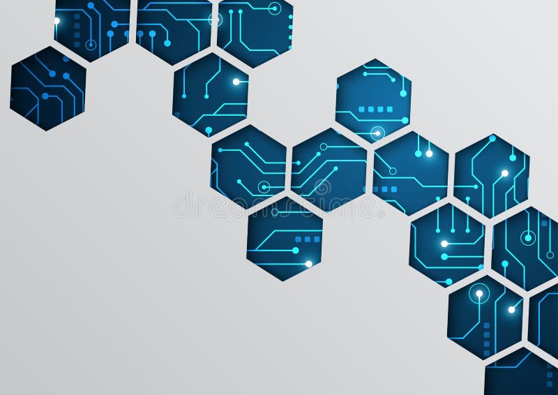 High Tech Technology Geometric Stock Vector - Illustration of system ...