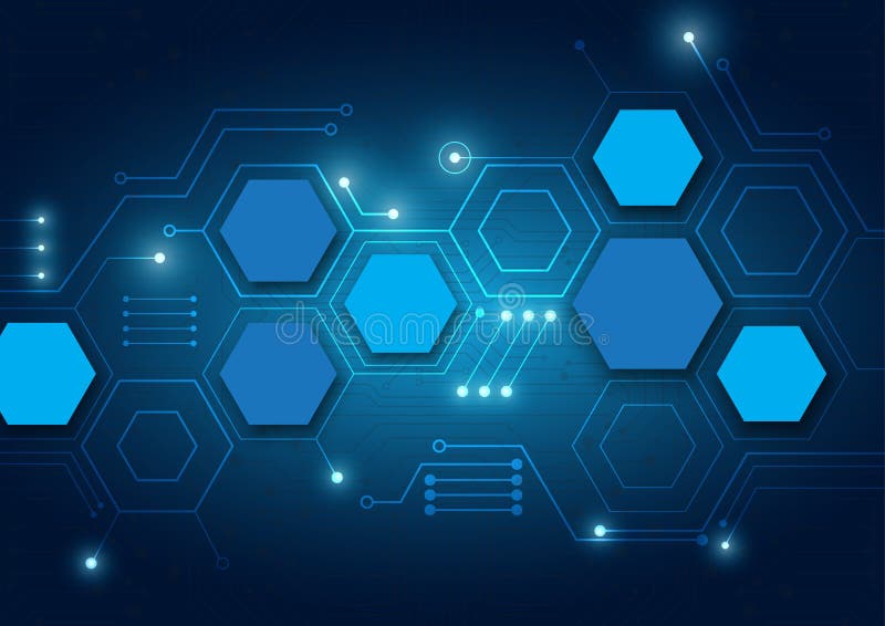 High Tech Technology Geometric Stock Vector - Illustration of ...