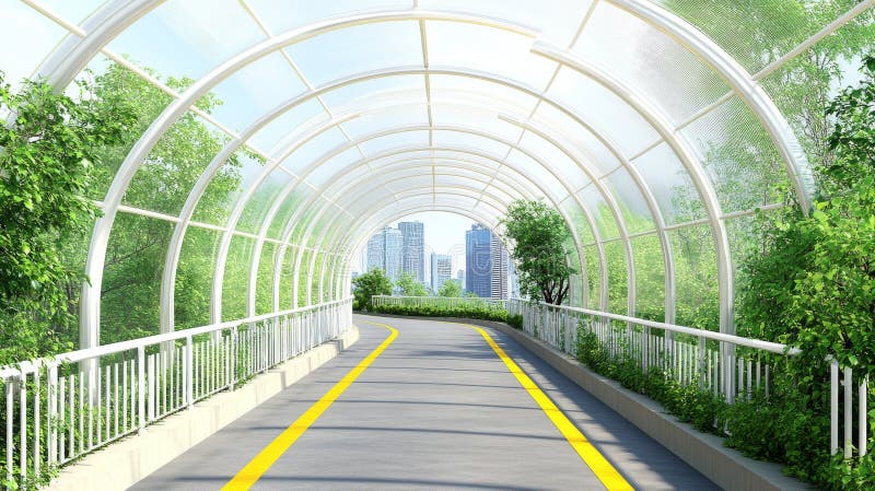 A High-tech Transportation Center Featuring Advanced Trains and Modern ...