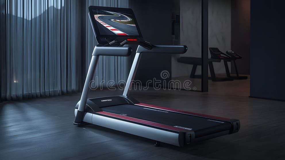 High-Tech Treadmill with Integrated Augmented Reality Projection for ...