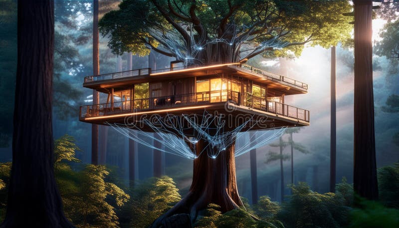 Surrounding Treehouse Stock Illustrations – 120 Surrounding Treehouse ...