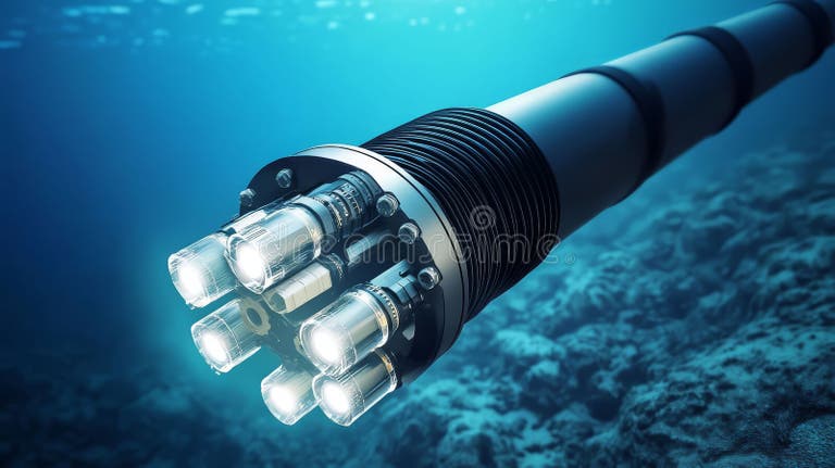 High Tech Underwater Device with Illuminated Sensors, Designed for Deep ...