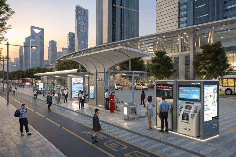 A High Tech Urban Mobility Hub Featuring Mobility - Generated by Ai ...