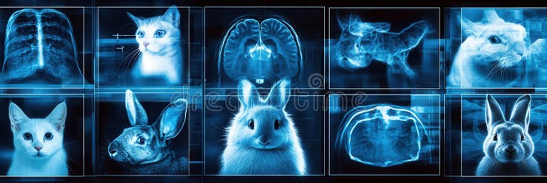 High-tech Veterinary Diagnostics Featuring Ultrasound and X-ray Visuals ...