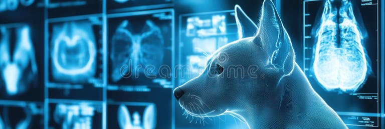 High-tech Veterinary Diagnostics with Medical Scan Visuals Showcasing ...