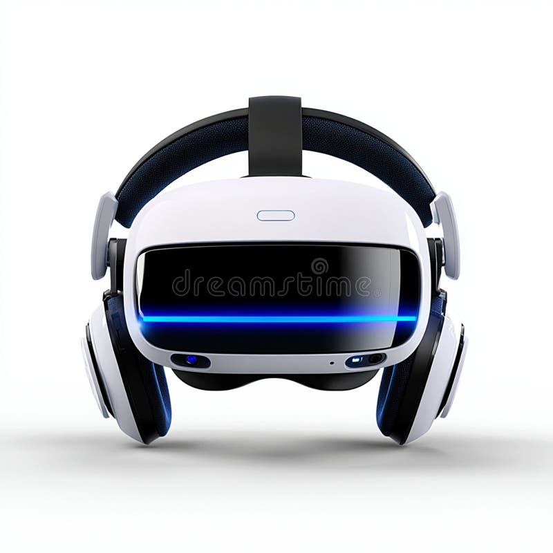 Modern Wireless VR Headset Virtual Reality Gaming 3D Game Blue Audio ...