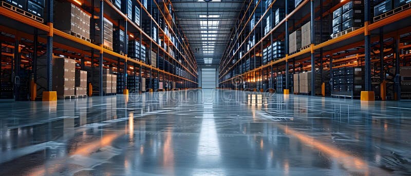 High-tech Warehouse Automation: the Symphony of Logistics. Concept ...