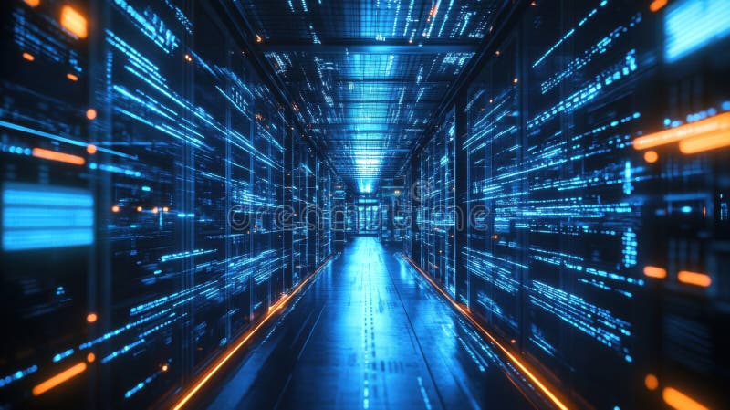 High-tech Warehouse with Digital Automation for Modern Logistics Stock ...