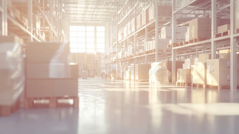 A High-tech Warehouse Equipped with Advanced Technology and Virtual ...