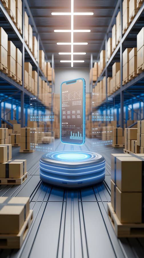 High-Tech Warehouse Logistics with Smart Inventory and AI-Powered E ...