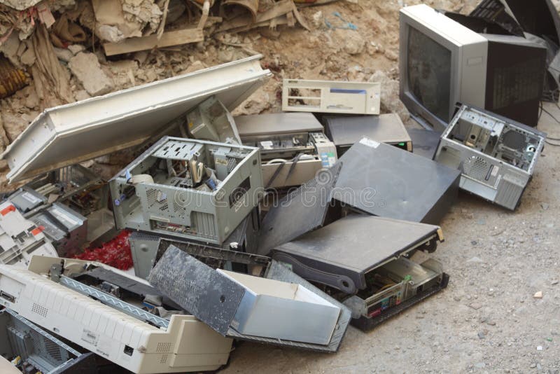 High-tech waste stock photo. Image of monitor, dumped - 18330332