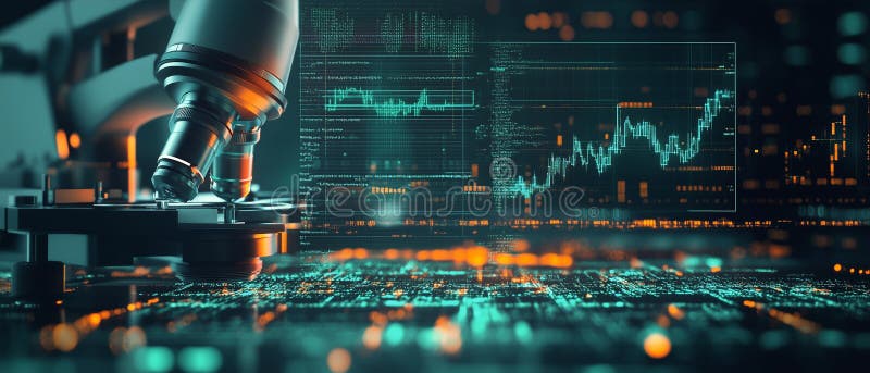 Analyzing Data Trends with Advanced Technology in a Modern Workspace ...