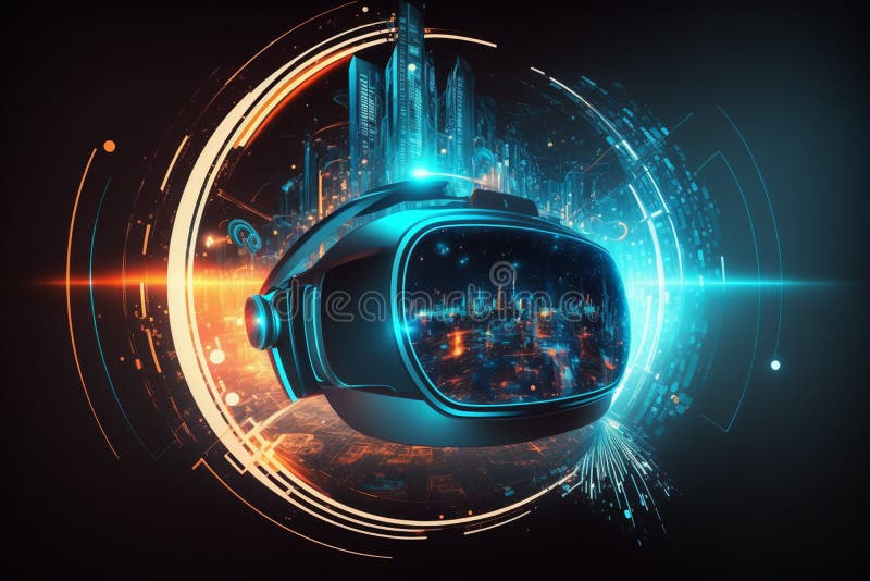 High Technologies of the Future. Created with Generative Ai Technology ...