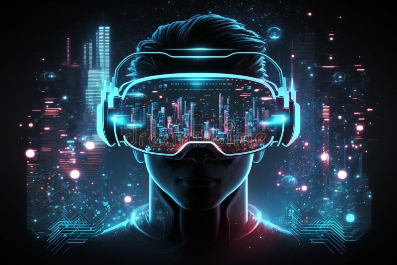 High Technologies of the Future. Created with Generative Ai Technology ...