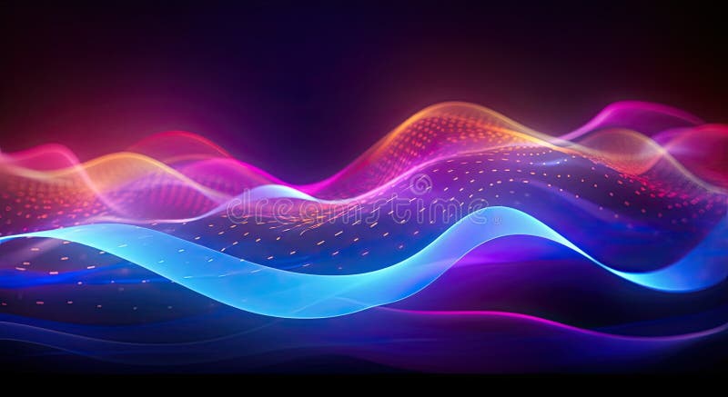 High Technology Abstract Digital Background, Digital Processing Stock ...