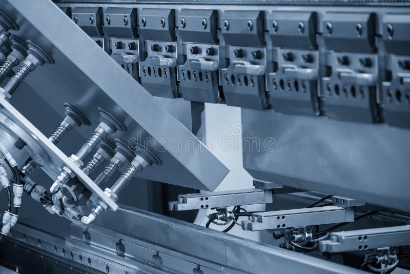 High Technology Bending Machine Operation with Robotic System in the ...