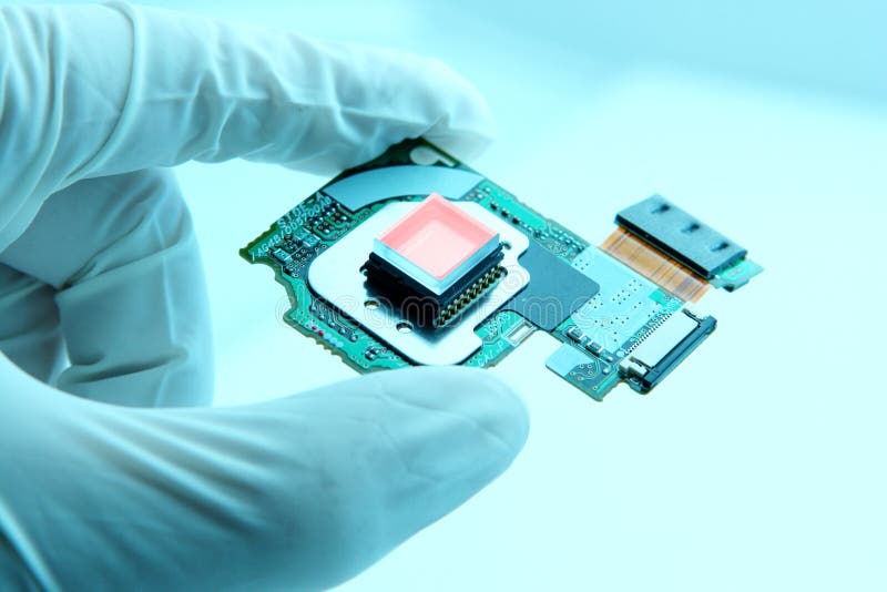 High technology chip stock photo. Image of industry, digital - 8018046