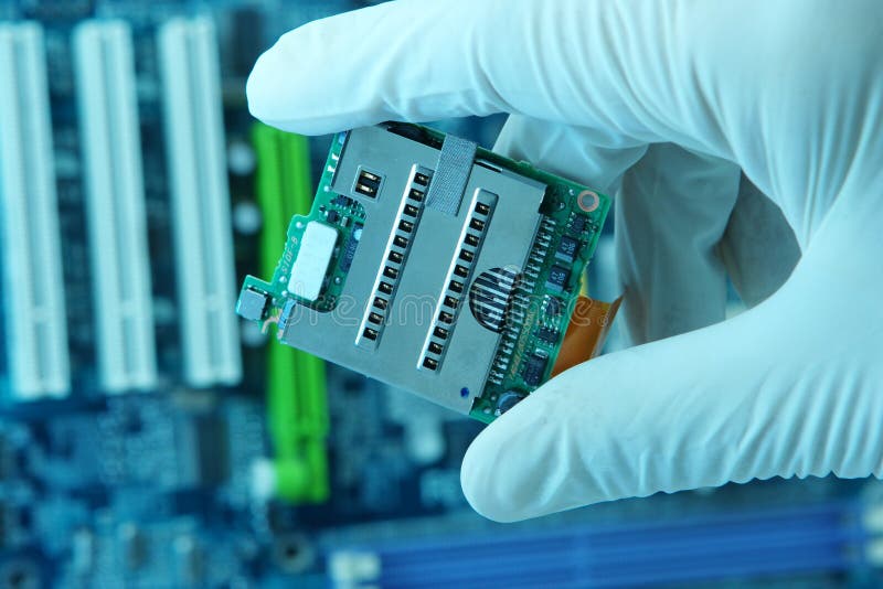 High technology chip stock photo. Image of computer, cybernetics - 9539298