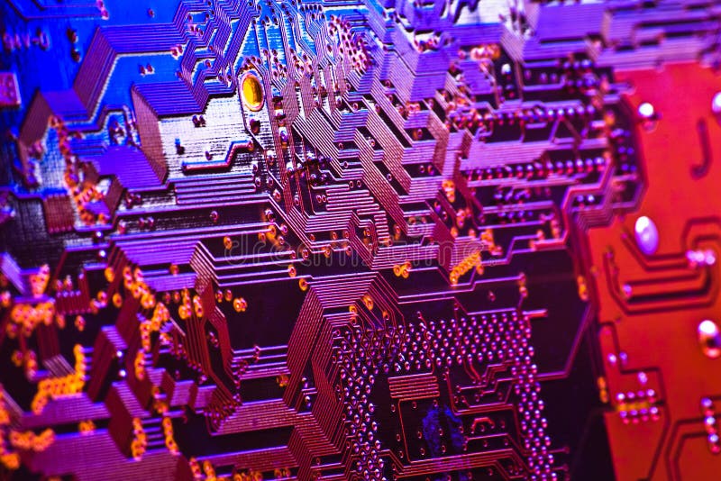 High technology circuit stock image. Image of chip, graphic - 7099891