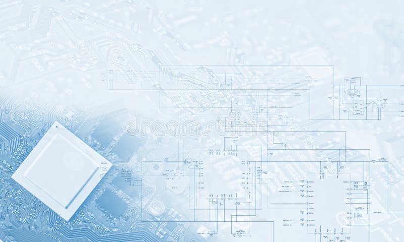 High technology concept stock illustration. Illustration of blue - 85817825