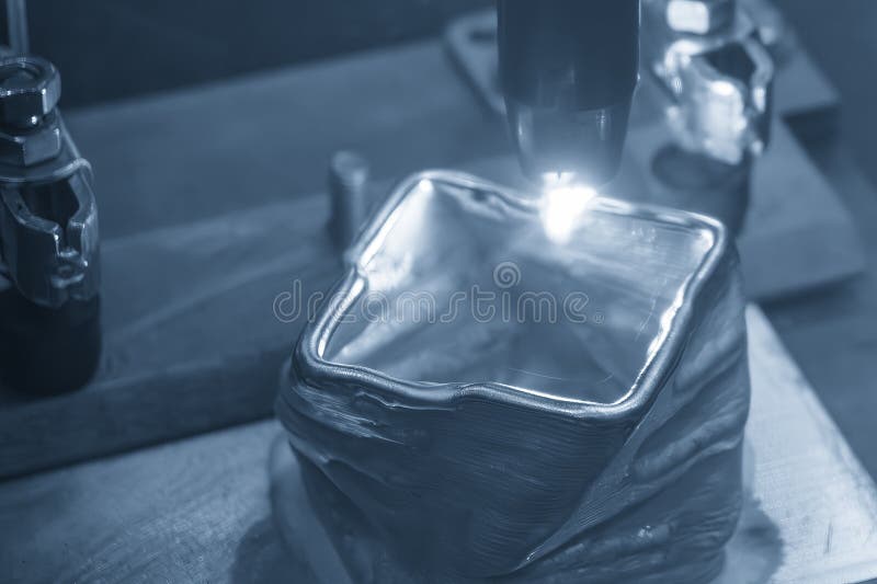 The High Technology 3D Printing Machine by TIG Welding Machine Stock ...