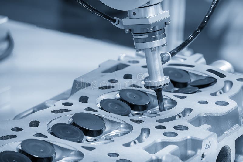 The High Technology Engine Parts Assembly Process by Automatic Robot ...