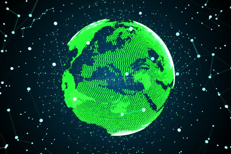 High technology globe stock illustration. Illustration of electronic ...