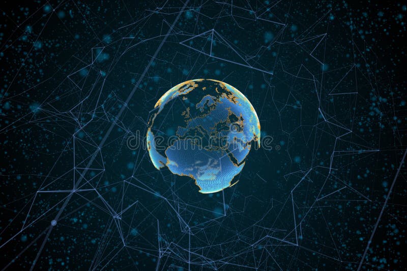 Technology 3D Globe Icons stock vector. Illustration of group - 100245842