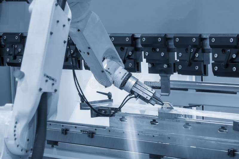 The High Technology Material Handling at Press Brake Bending Machine by ...