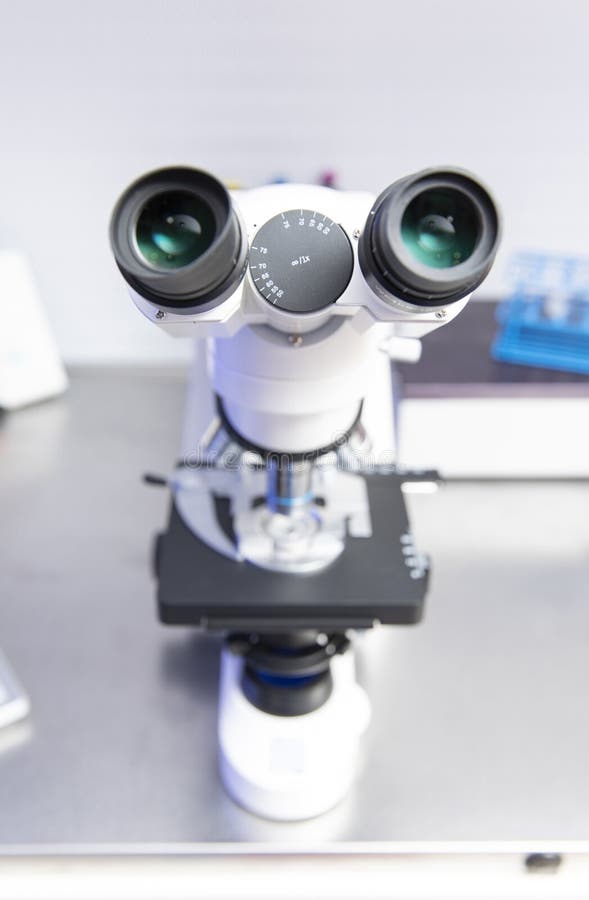 High Technology Medical Microscope Stock Photo - Image of medicine ...