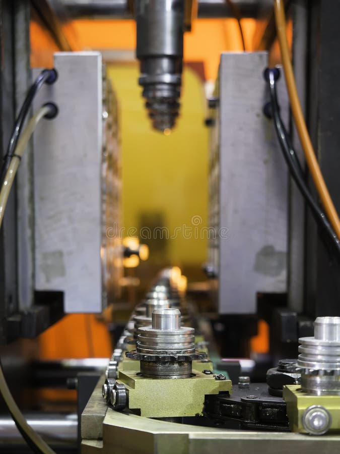 High Technology Plastic Bottle Manufacturing Industrial Stock Image ...