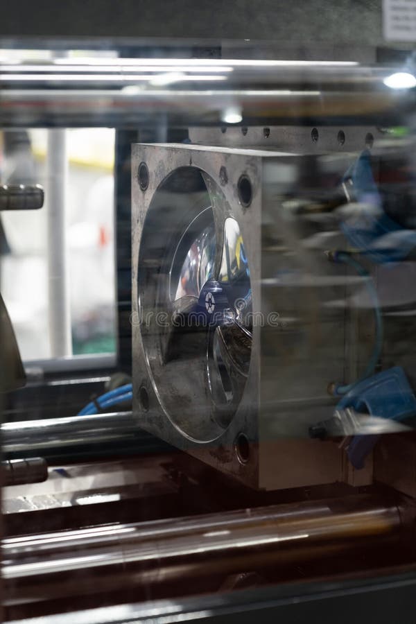 High Technology Plastic Part Manufacturing Industrial Stock Photo ...