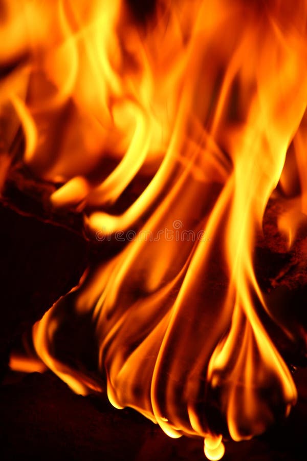High Temperature Fire Flames Stock Photo - Image of blaze, inferno ...