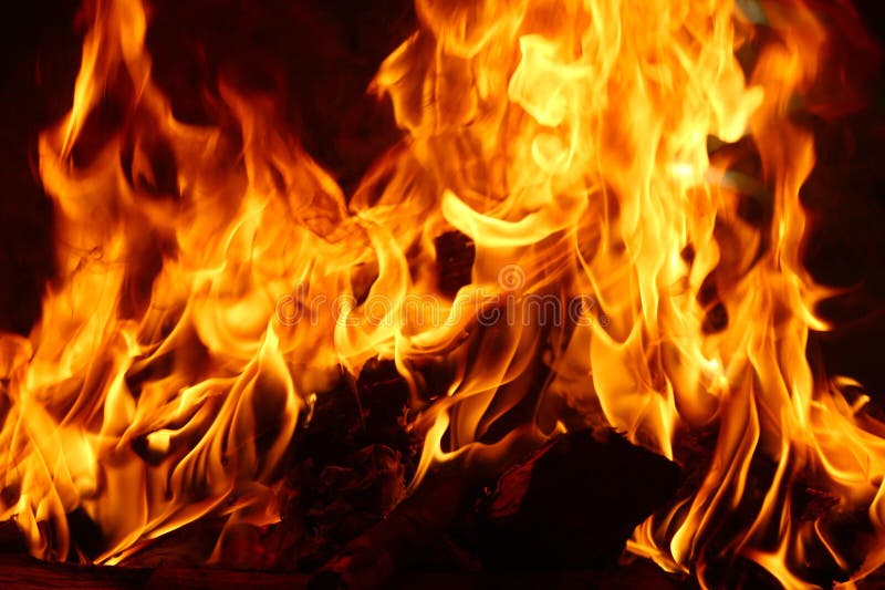 High Temperature Fire Flames Stock Image - Image of gasoline, energy ...