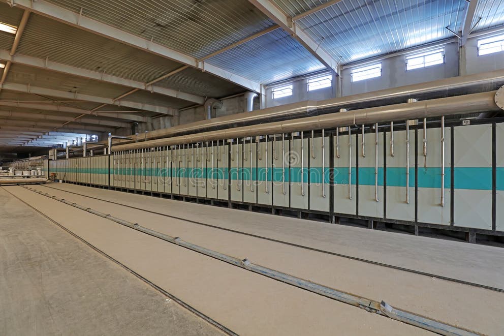 High Temperature Kiln in Production Workshop Stock Photo - Image of ...