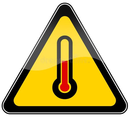 High Temperature Warning Sign Stock Illustrations – 1,052 High ...