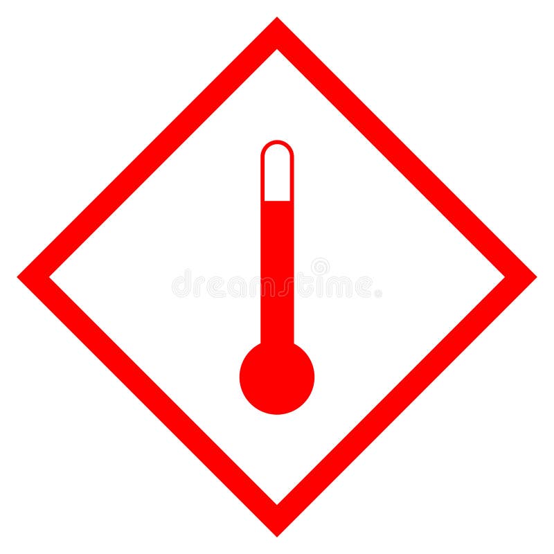 High Temperature Symbol Sign, Vector Illustration, Isolate on White ...