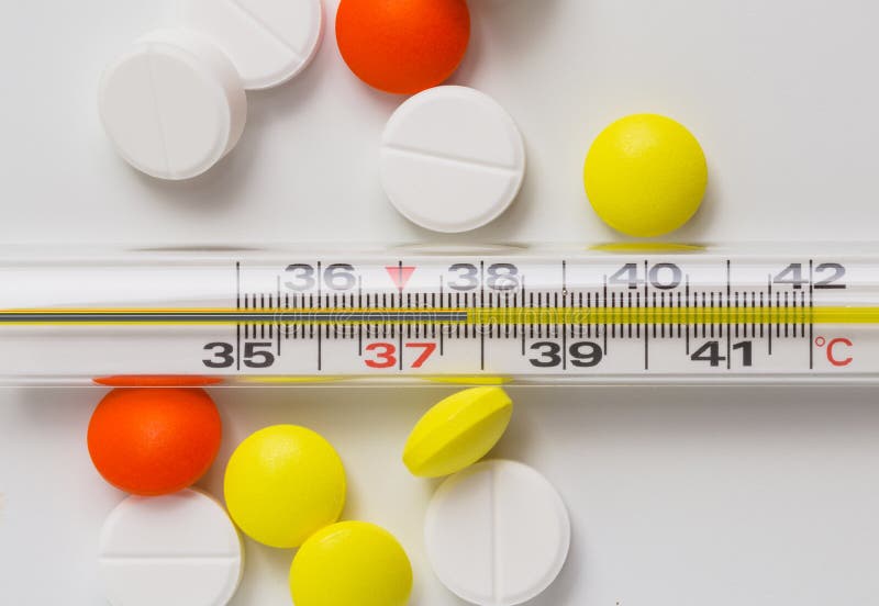 High Temperature Treatment Using the Tablets Stock Image - Image of ...