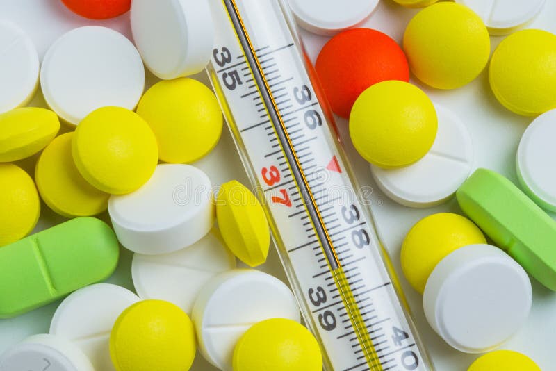 High Temperature Treatment Using the Tablets Stock Image - Image of ...