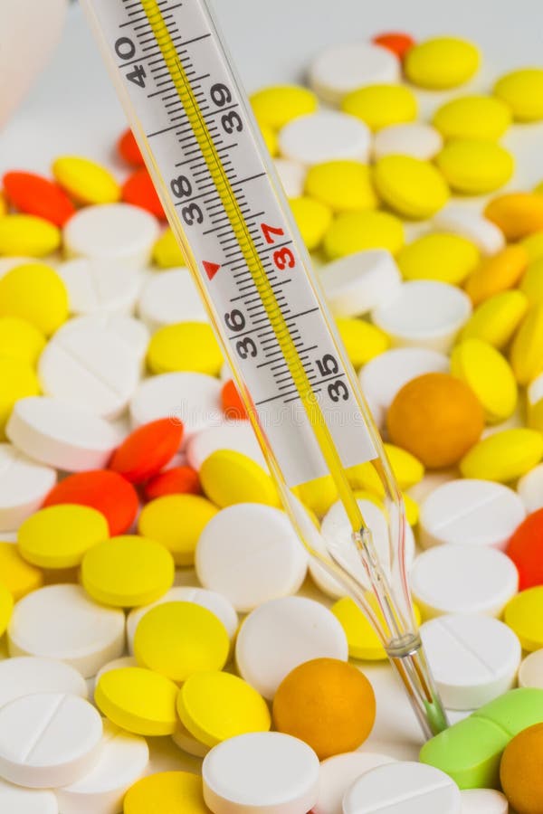 High Temperature Treatment Using the Tablets Stock Image - Image of ...