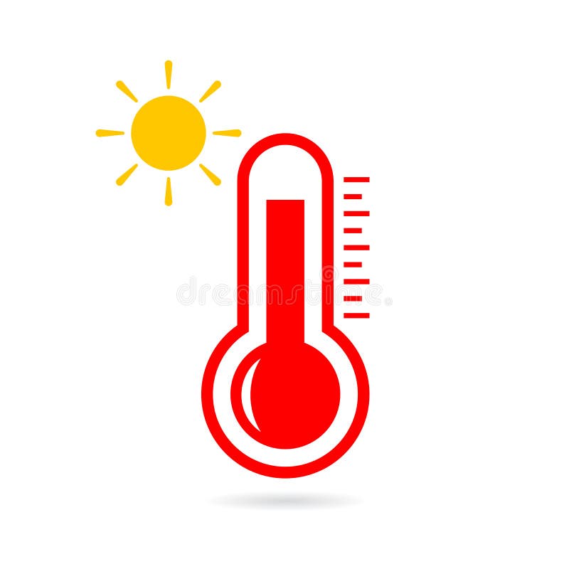 High Temperature Vector Icon Stock Vector - Illustration of degree ...