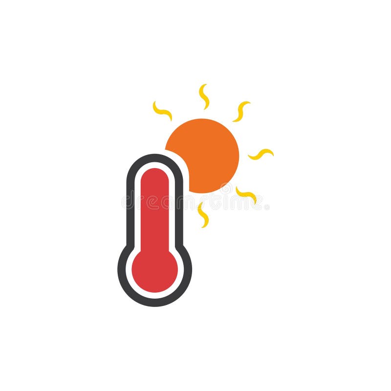 High Temperature. Vector Illustration Decorative Design Stock Vector ...