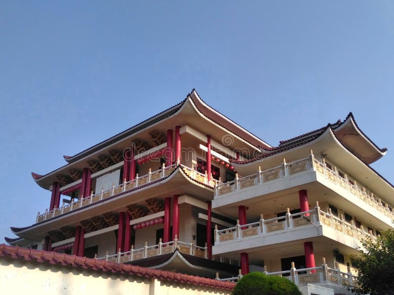 High temple in the morning stock image. Image of landmark - 272920207