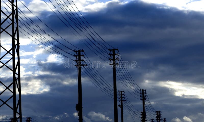 High tension stock photo. Image of powerline, charge, electricity - 742438