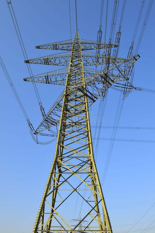 High Tension Electrical Power Stock Image - Image of tower, high: 20034491